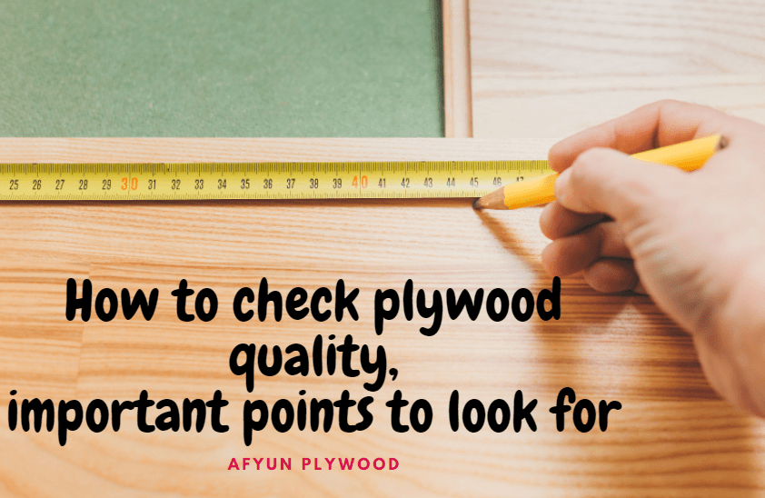 How to Check Plywood Quality | 4 Important Points to Look For